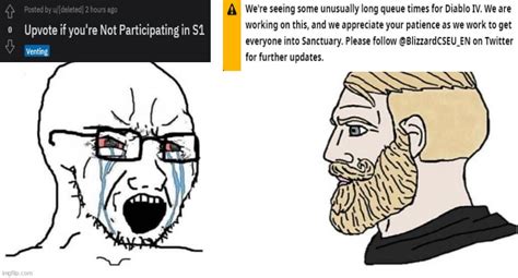 Virgin Complainer Vs Chad Enjoyer Rdiablo4