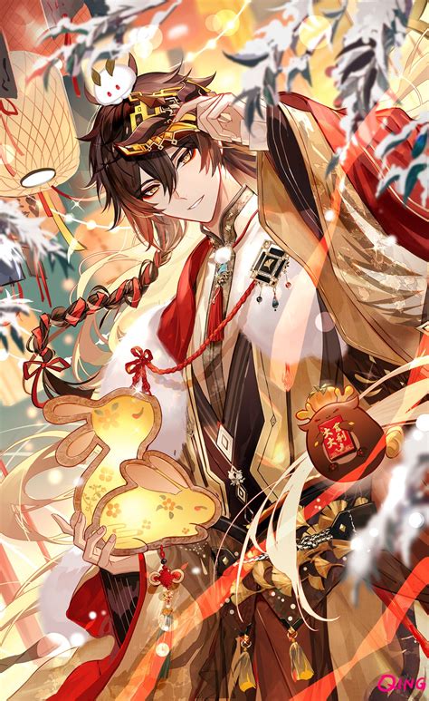 Zhongli And Rex Lapis Genshin Impact Drawn By Qing Danbooru