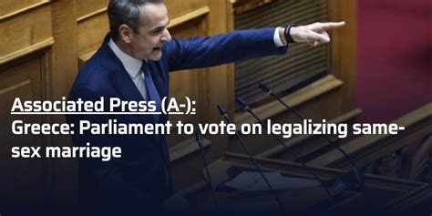Greece Legalizes Same Sex Marriage Rnewswall