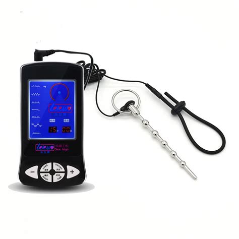 Combination Male Sex Toy Electrical Shock Urinary Rod Insertion Penis