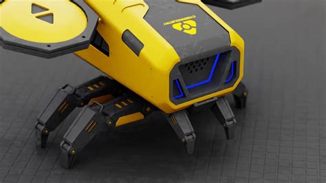 Fly Bot Rigged Free 3d Model Cgtrader