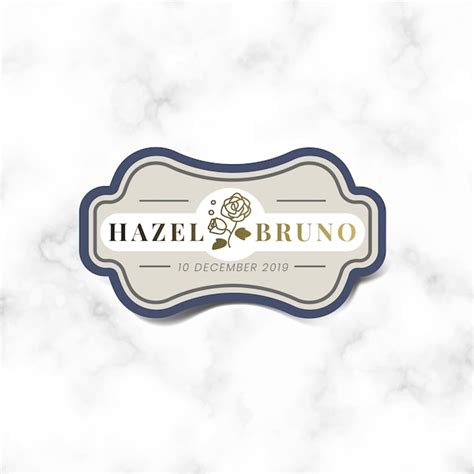 Free Vector Save The Date Wedding Invitation Sticker Vector