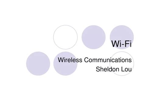 PPT Wi Fi PowerPoint Presentation Free Download ID