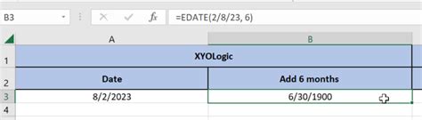How To Add 6 Months To A Date In Excel 2 Quick And Easy Methods XYOLogic