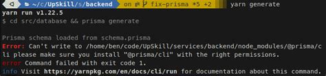 Prisma Generate Writing To Nodemodulesprismacli Causes Error · Issue 4240 · Prismaprisma