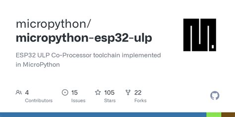 Github Micropythonmicropython Esp32 Ulp Esp32 Ulp Co Processor