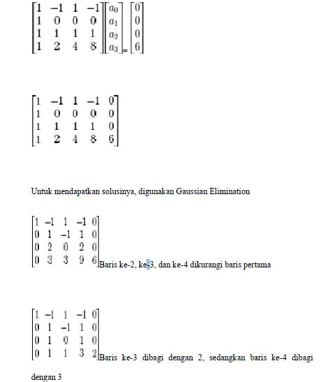Metode Eliminasi Gauss Dan Eliminasi Gauss Jordan Damai7