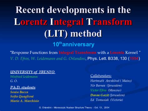 Pdf Response Functions From Integral Transforms With A Lorentz Kernel