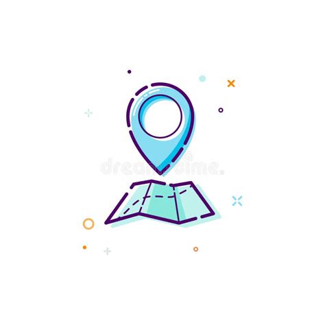 Set Of Marker Pointer On Map Map Vector Illustration Modern Plan Pin