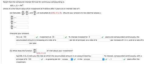 Continuous Compound Interest Formula