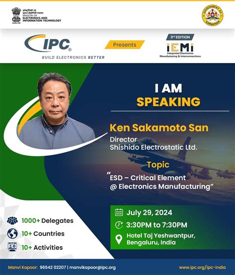 Ipc India On Linkedin Bengaluru Esd Ems Oem Ipciemi Electronics Electronicsindustry…