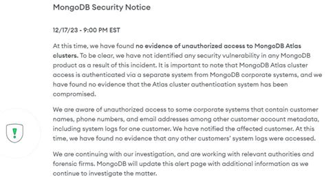 Mongodb Breach Update Names Emails Exposed Atlas Secured