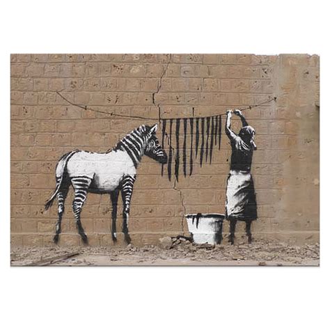 Картина Бэнкси Стирка купить постер репродукцию на холсте в магазине Галерея Бэнкси