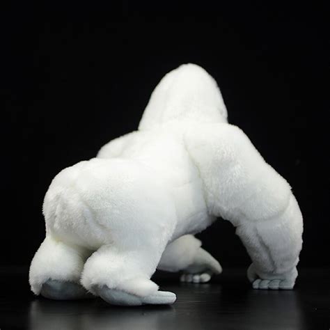 Lifelike Albino Gorilla Stuffed Plush Toy The Wacky Company