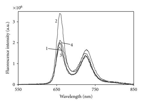 Laser Induced Corrected Fluorescence Emission Spectra Of A Tpp Curve