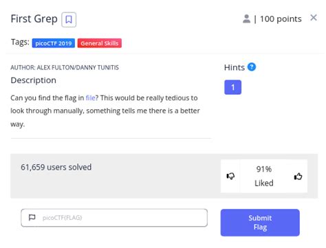 Picoctf 2019 — First Grep Hello People 👋 By Waltech Academy Medium