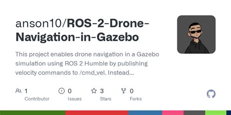 github anson10 ros 2 drone navigation in gazebo this project enables