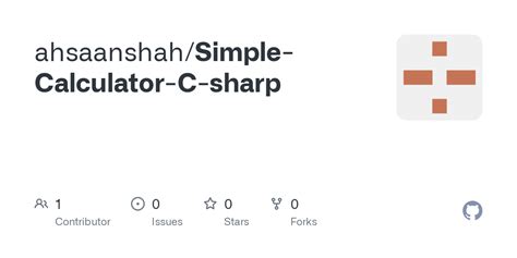 Github Ahsaanshahsimple Calculator C Sharp