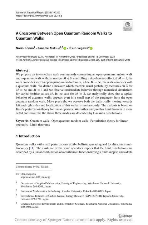 A Crossover Between Open Quantum Random Walks To Quantum Walks