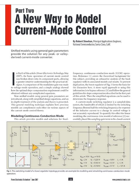 A New Way To Model Current Mode Control Pdf