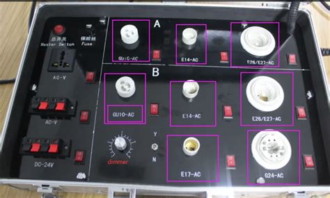 Portable High Quality Led Light Demo Case Buy Led Light Demo Case Led Lamp Demo Kit Led Test