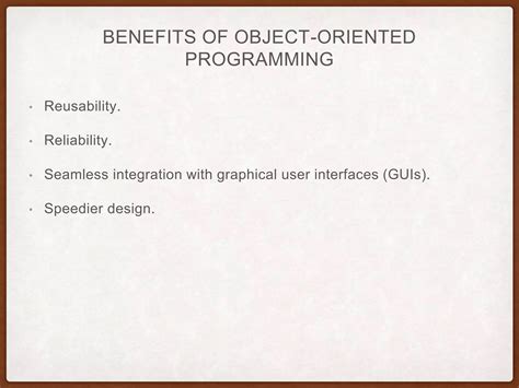 Object Oriented Programming In Systems Analysis Pptx