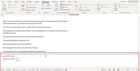How To Remove Footnote Line In Word Excel At Work
