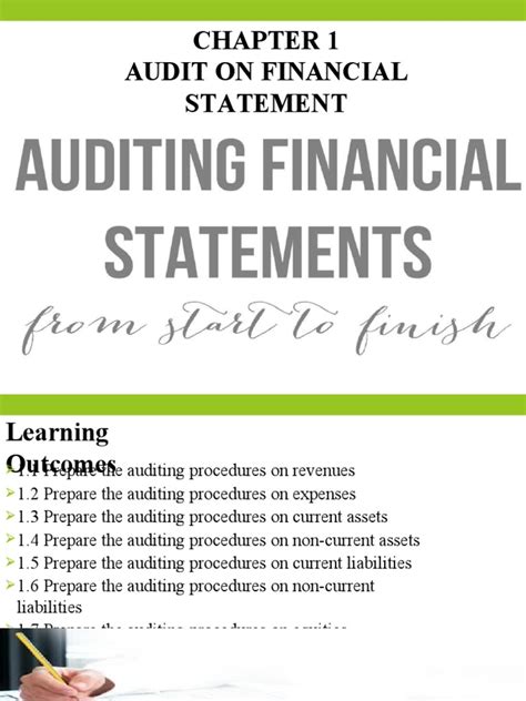 Chapter 1 Updated Audit On Financial Statement Pdf Audit Accounts Payable