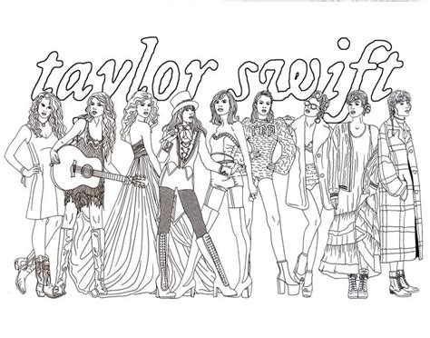 13 Taylor Swift Coloring Pages For The Swiftie In Your Life In 2024 Taylor Swift Drawing