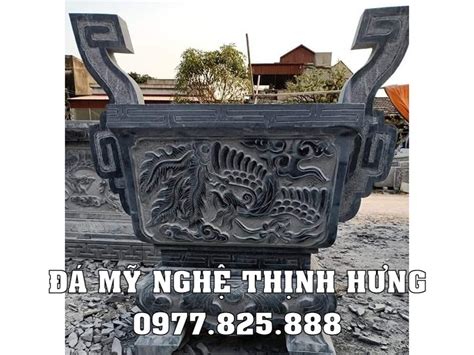 Mẫu Lư Hương đá Vuông Rồng Phượng Lăng Mộ ĐẸp Lăng Mộ đá Đá Mỹ Nghệ Thịnh Hưng