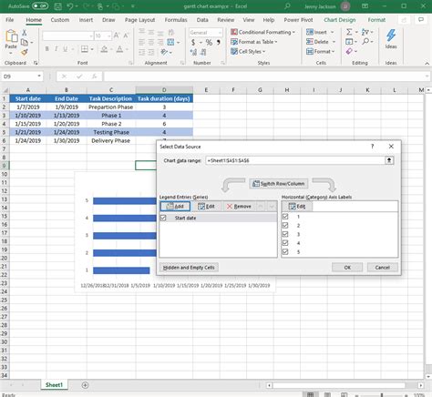 How To Make A Gantt Chart In Excel Lucidchart