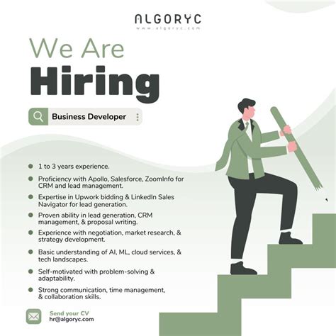 Algoryc On Linkedin 🚀 Join Algoryc As Business Developer Experience
