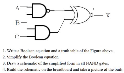 Solved A X B С C Write a Boolean equation and a truth Chegg