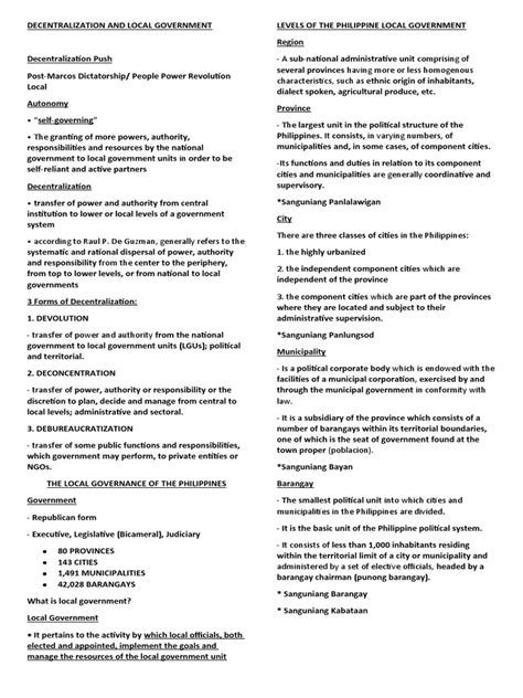 Decentralization And Local Government Pdf Devolution Local Government