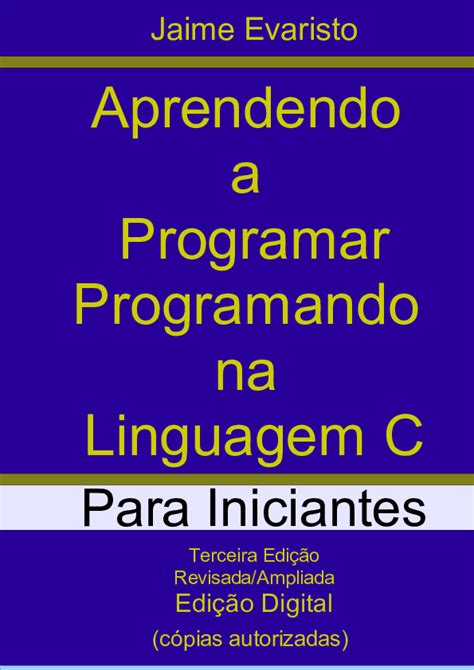 pdf livro aberto aprendendo a programar na linguagem c fabio conti
