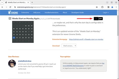 Setting Monday As The First Day In The Gnome Calendar In Linux