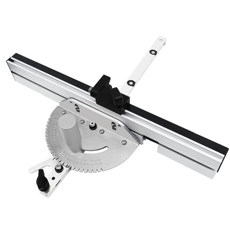 정밀 미터 게이지 알루미늄 테이블 톱 미터 게이지 최대 60 ° 각도 끝단 포함 스톡 지원 및 반복 컷 플립 스톱