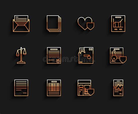 Set Line Document Report File Document Mail And E Mail Shopping