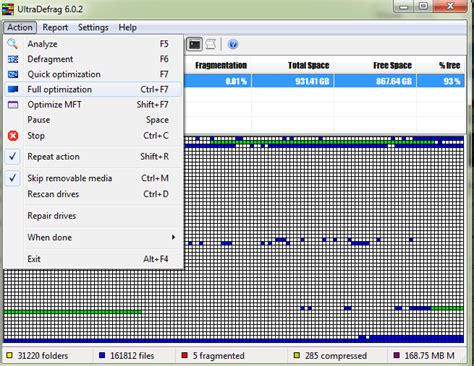 Ultradefrag 6 Best Free Alternative To Windows Defrag Tool