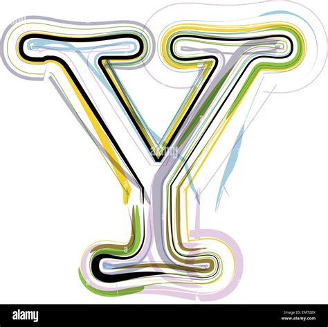 Font Illustration Letter Y Stock Vector Image Art Alamy