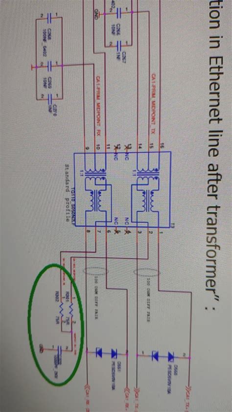 Center Tap Of Ethernet Transformer Should I Leave Unconnected If I Dont Have Chassis R