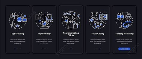 Neuroscience Techniques Onboarding Mobile App Page Screen Brochure Template Download On Pngtree