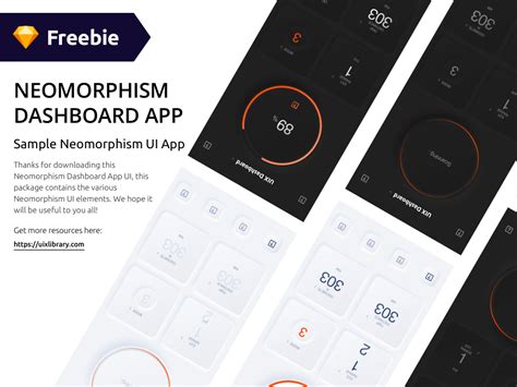 Neomorphism Dashboard App Free Sketch Resource Sketch Elements