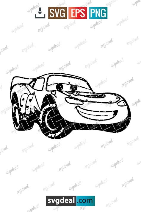 Free Lightning Mcqueen Svg