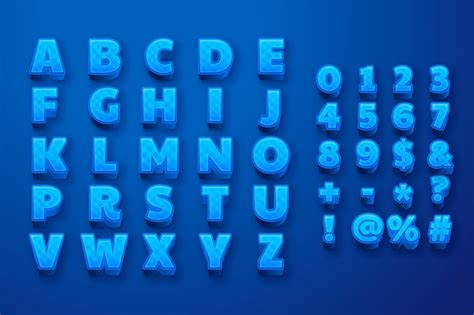 Premium Vector Gradient 3d Numbers Element