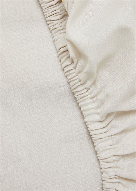 Natural Polycotton Fitted Bed Sheet 144 Thread Count Matalan