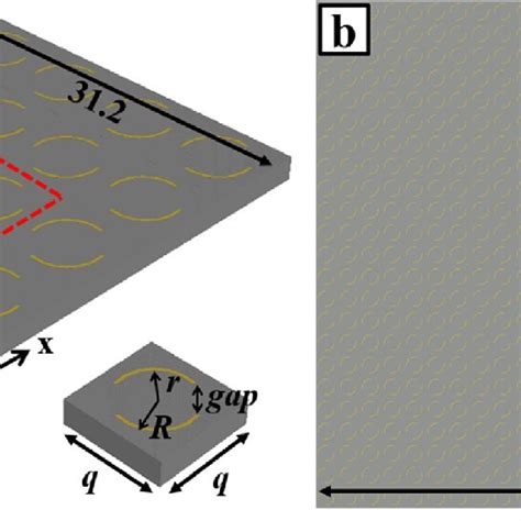 Schematic Diagram Of Two Different Sizes Of Metamaterials A 31 2 Â Download Scientific