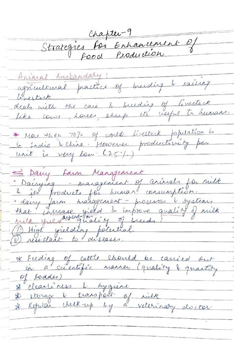 Biology Class 12 Chapter 9 Handwritten Notes Pdf Download