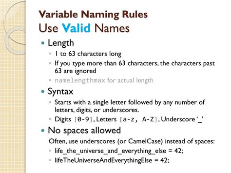 Ppt Introduction To Variables And Arrays In Matlab Programming