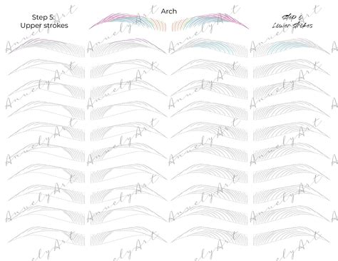 microblading patterns nanoblade pattern basic advance curve s